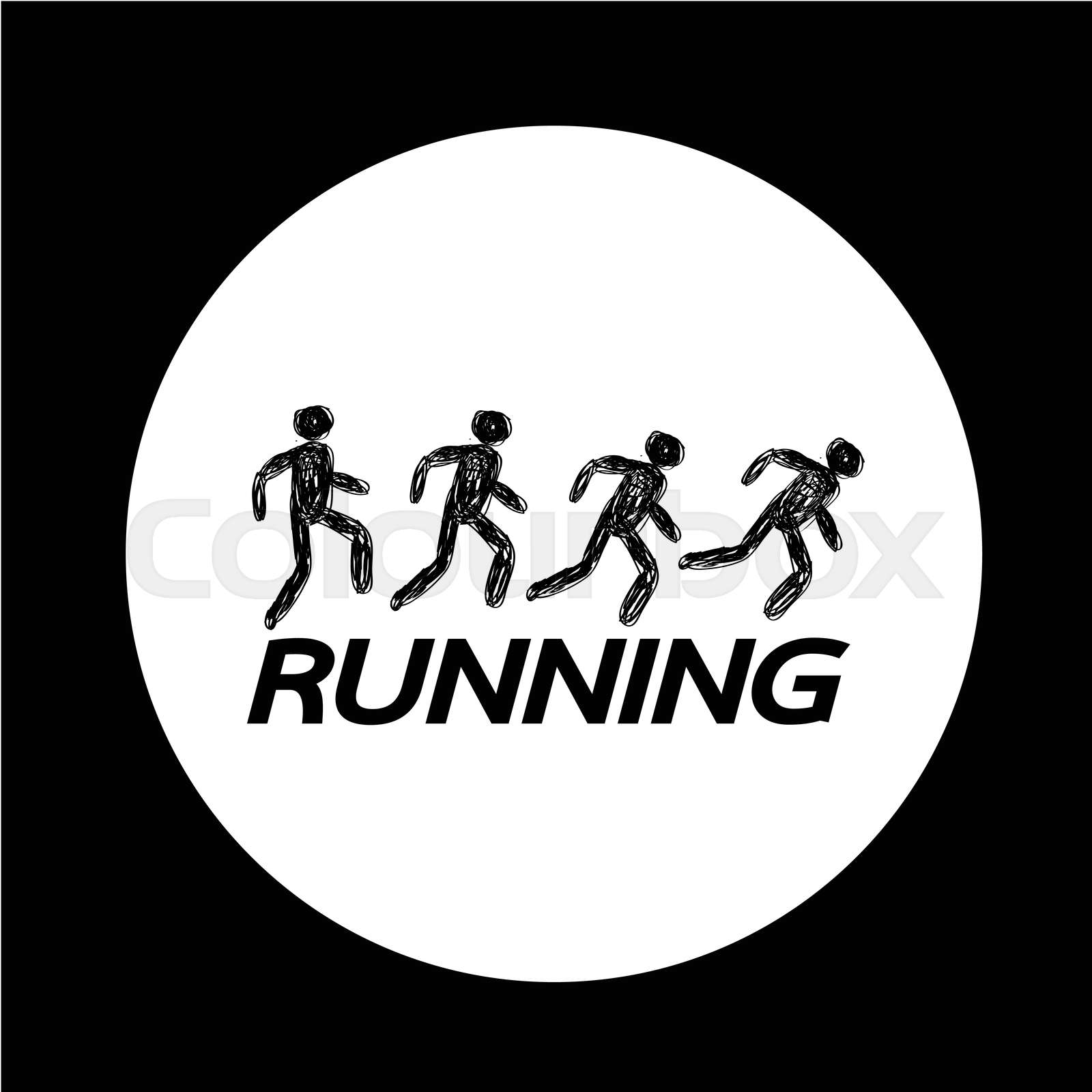 Running icon | Stock vector | Colourbox