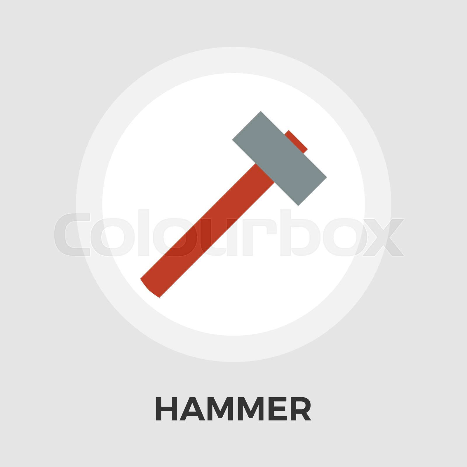 Hammer Icon Vector. | Stock vector | Colourbox