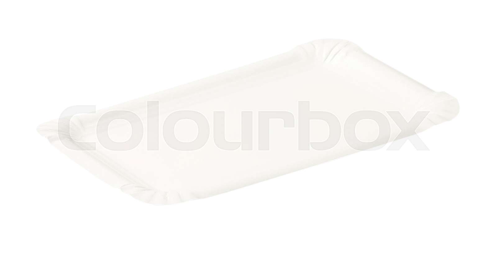 rectangle paper plate | Stock image | Colourbox