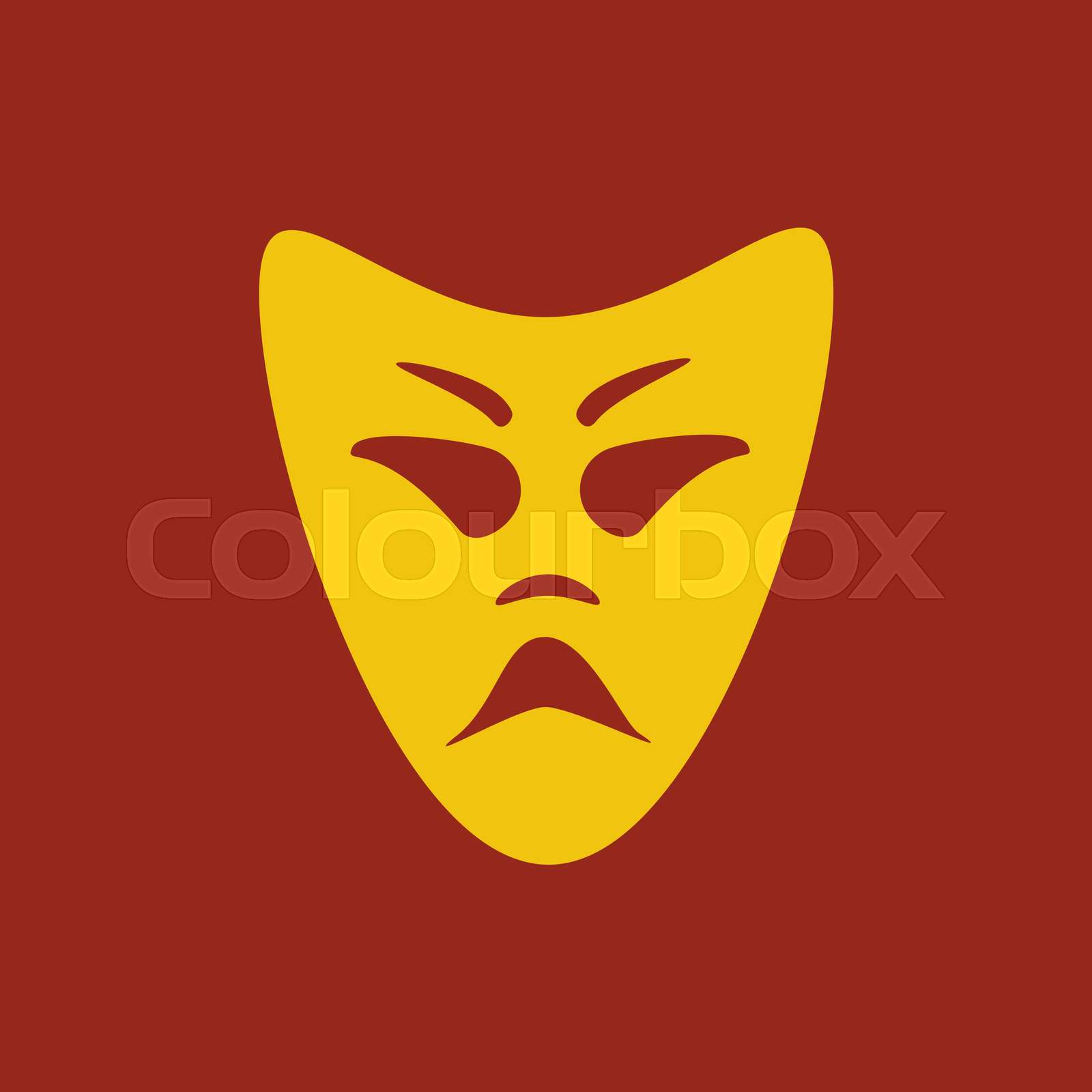 Evil mask illustration | Stock vector | Colourbox