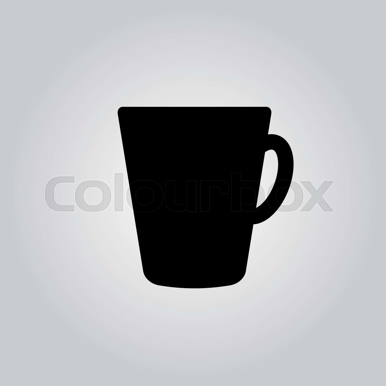 Black coffee cup icon | Stock vector | Colourbox