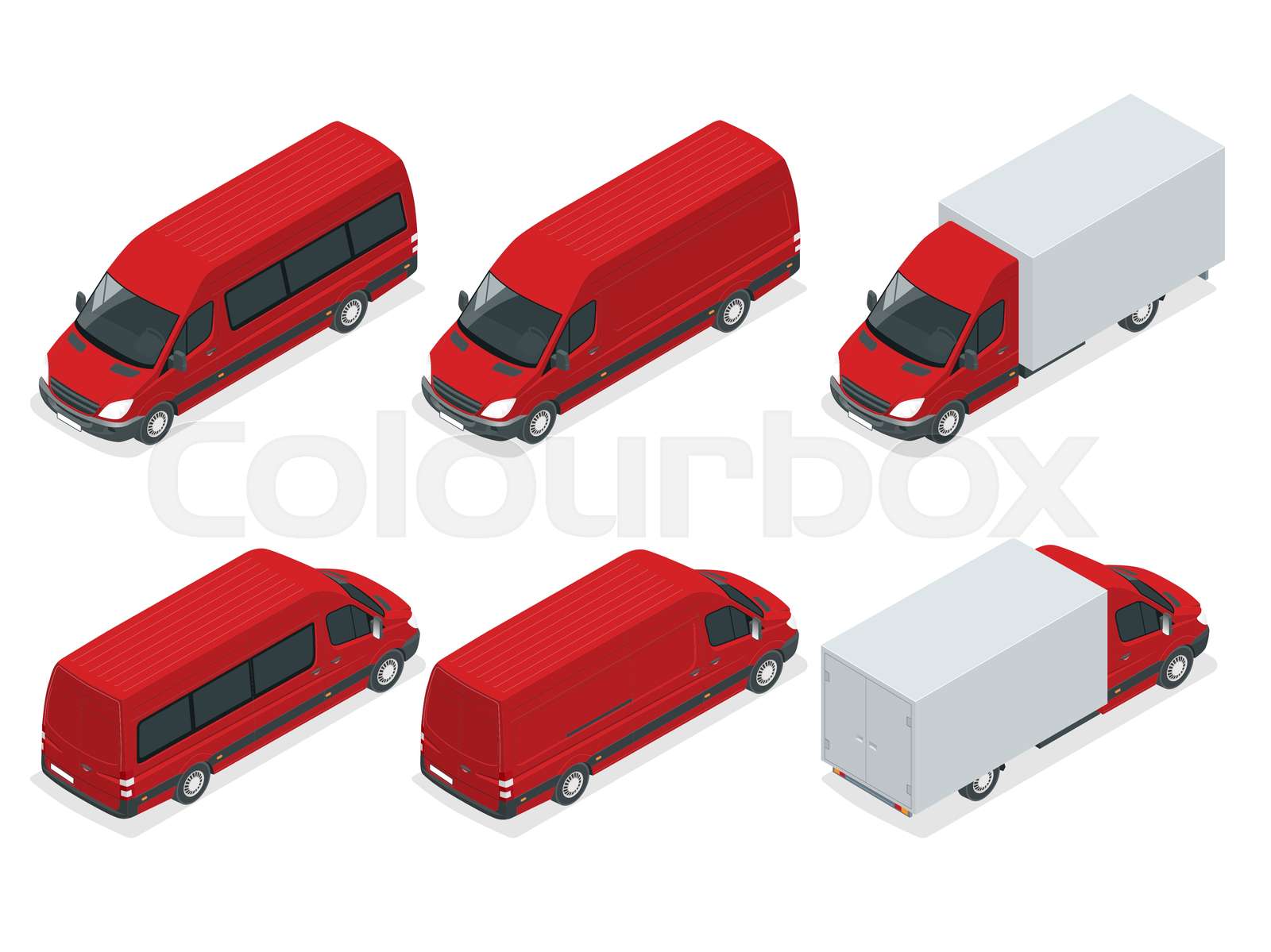 Commercial Vehicle. Delivery truck. | Stock vector | Colourbox