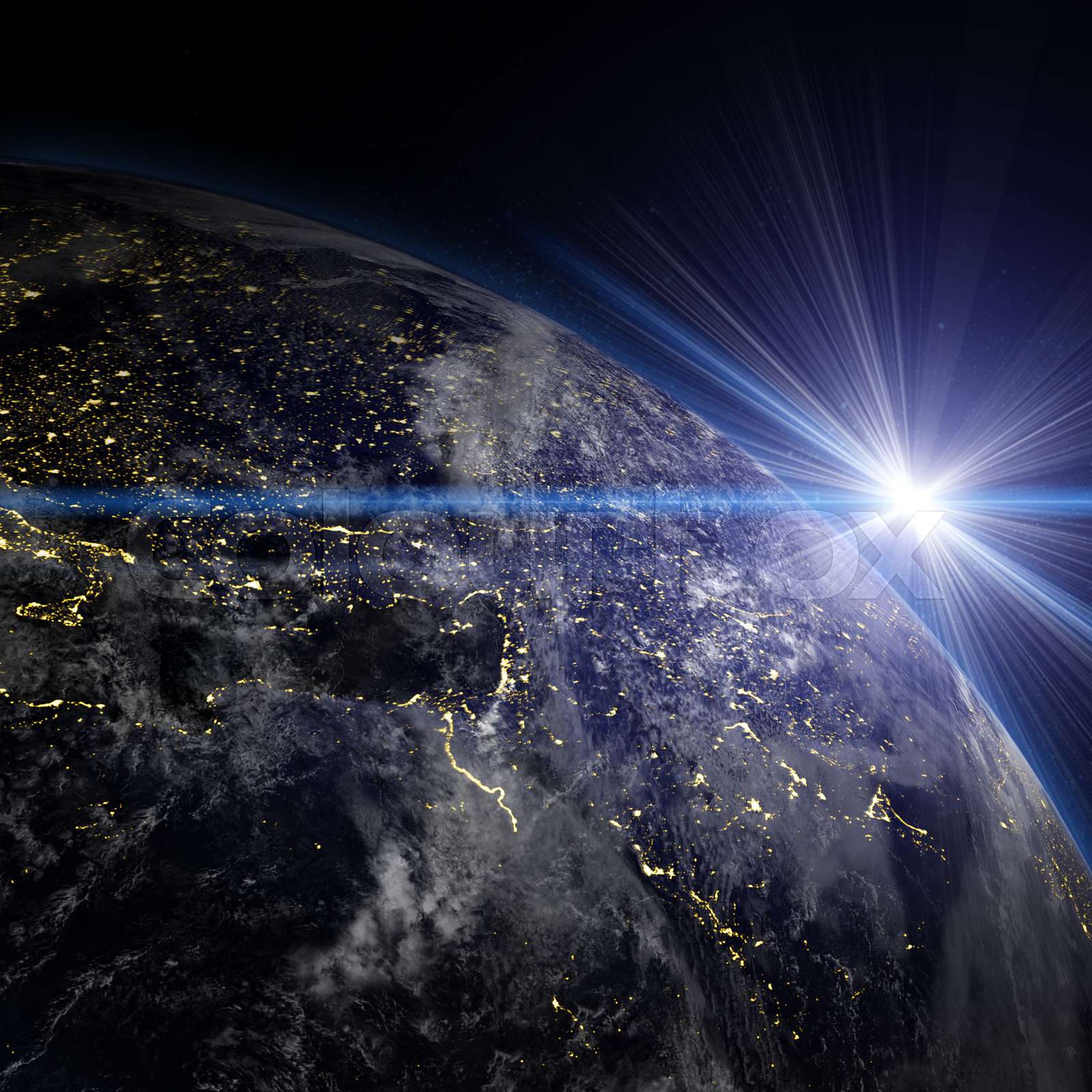 Beautiful earth in space | Stock image | Colourbox