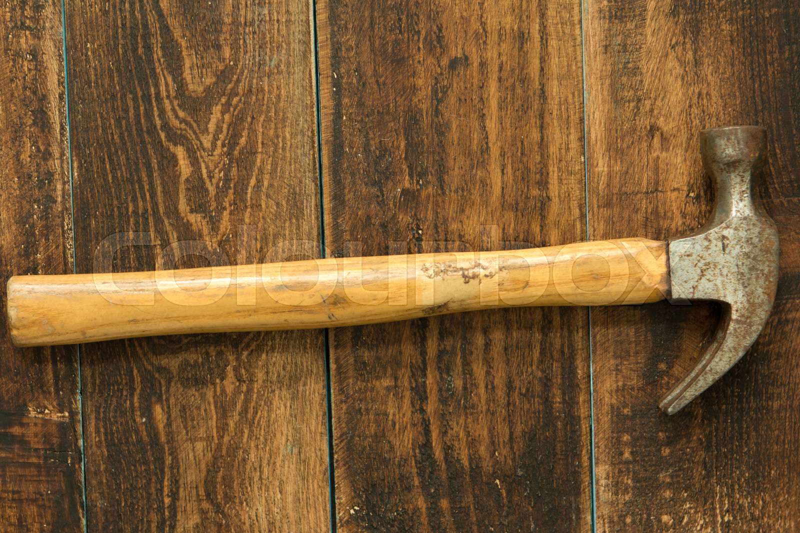 Used and rusty hammer | Stock image | Colourbox