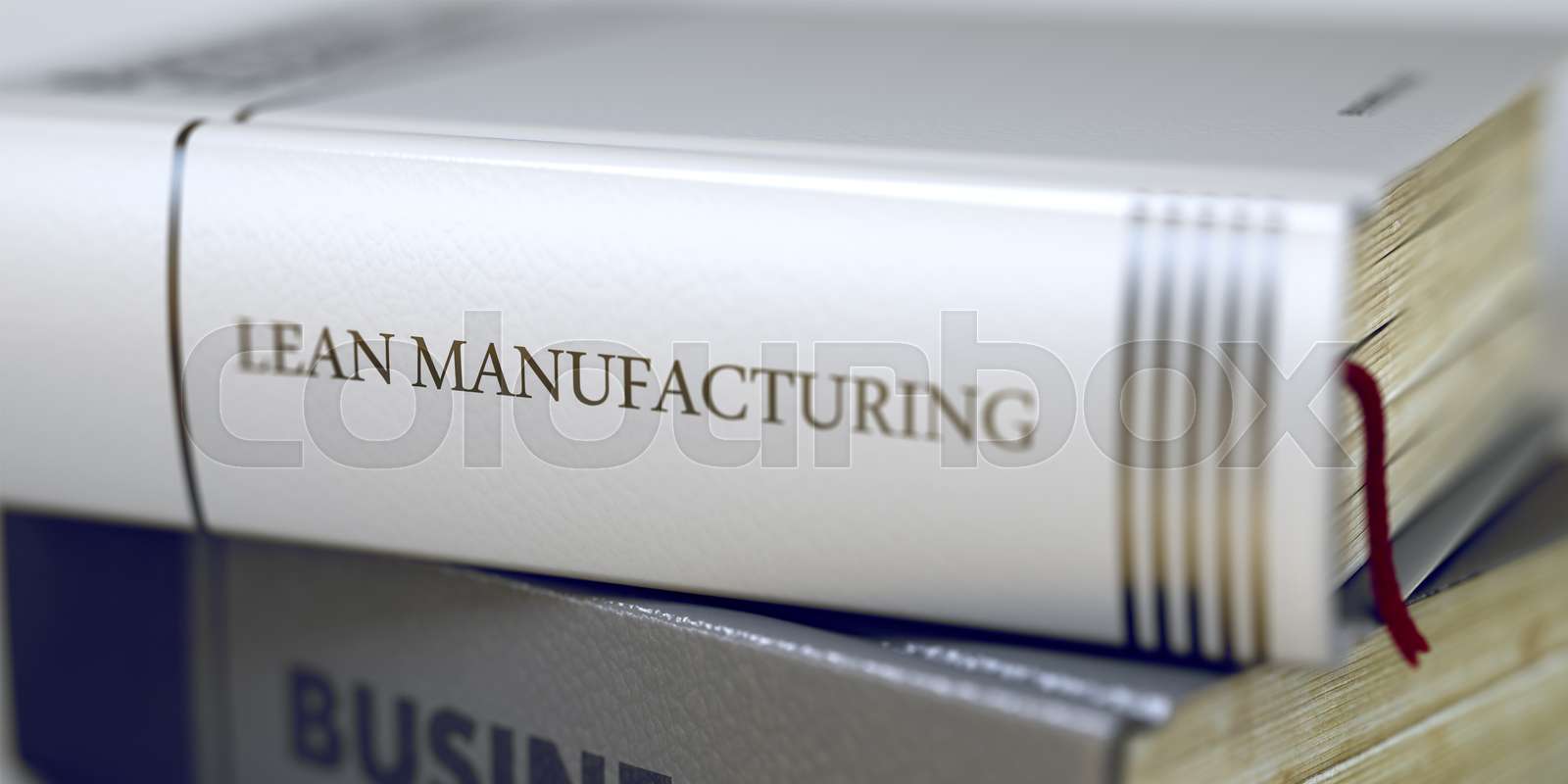 Lean Manufacturing - Book Title. 3D. | Stock image | Colourbox
