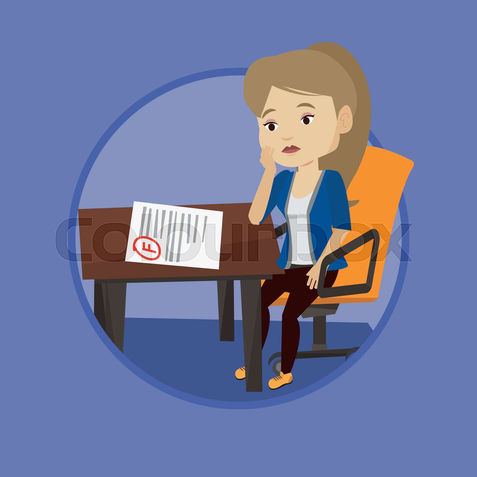 Unhappy Student Clipart