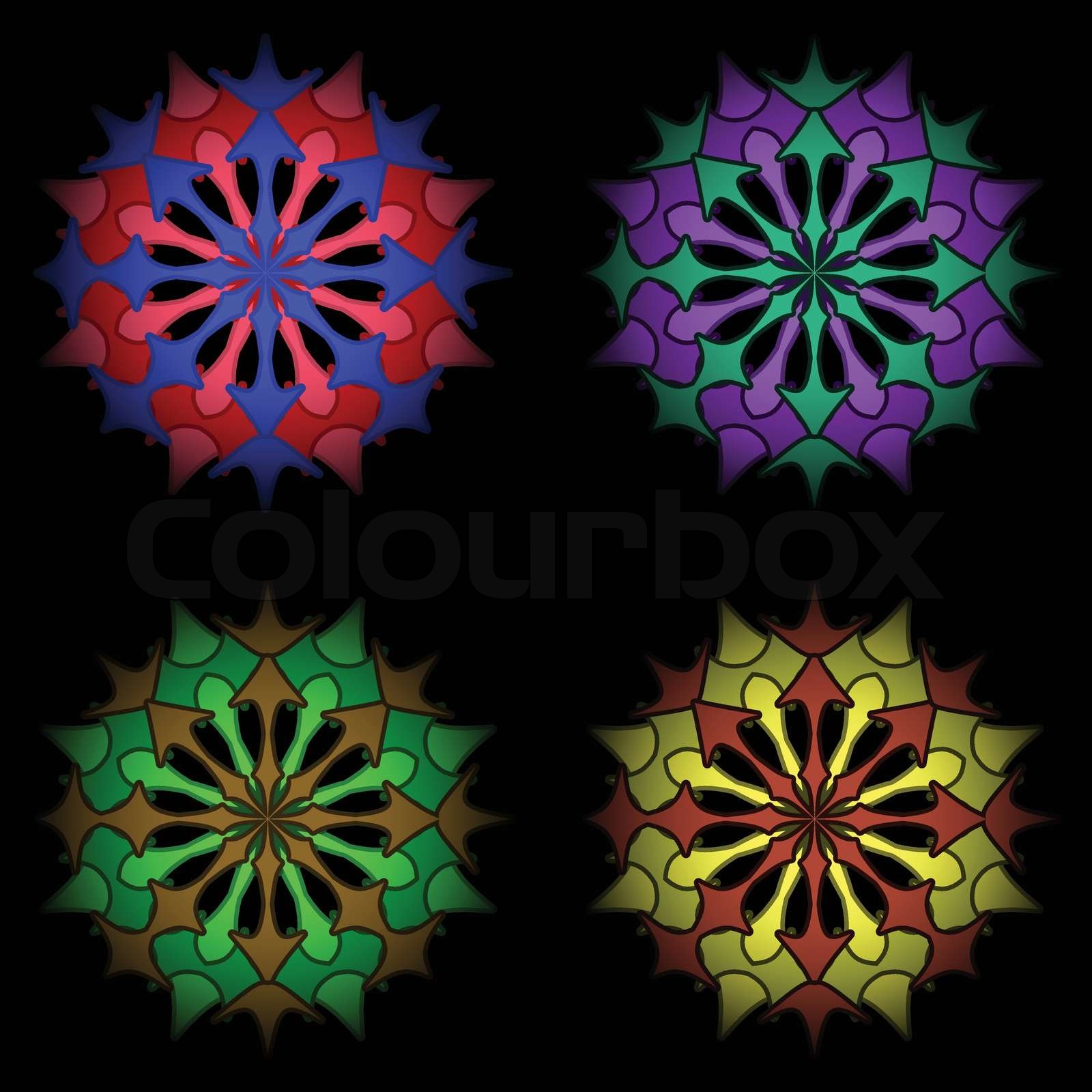 stars for design, abstract vector art illustration | Stock vector ...