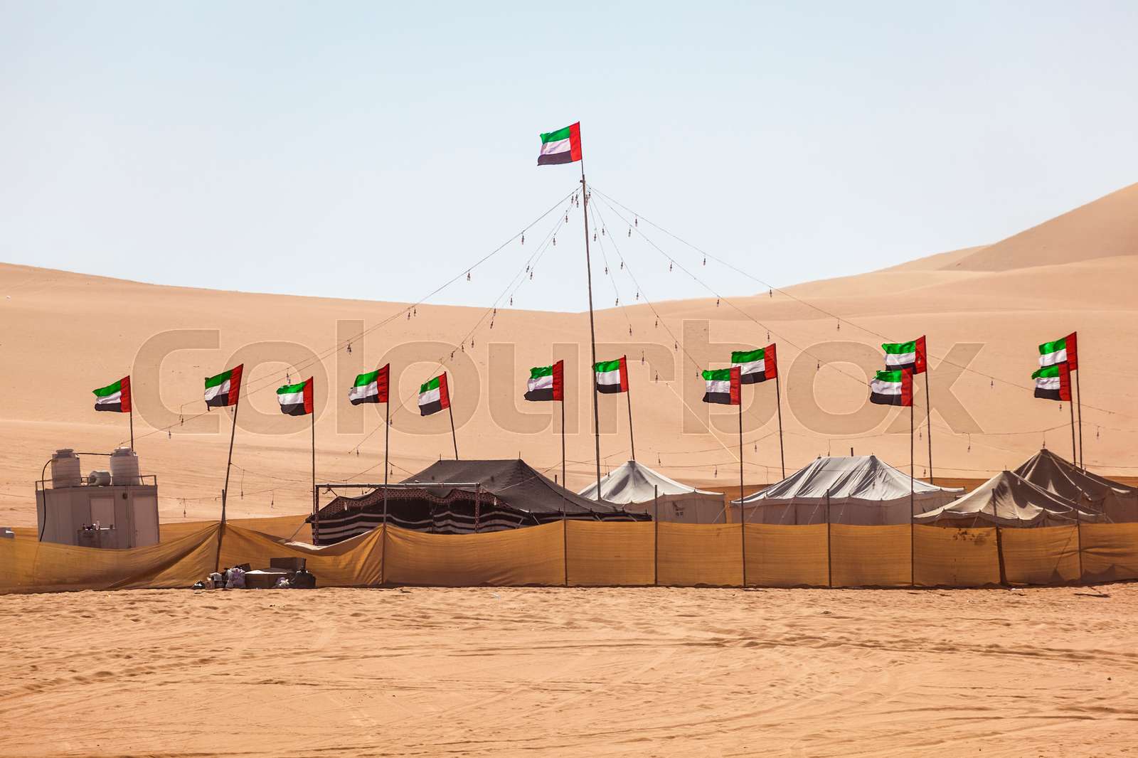 Desert camp in Liwa Oasis | Stock image | Colourbox