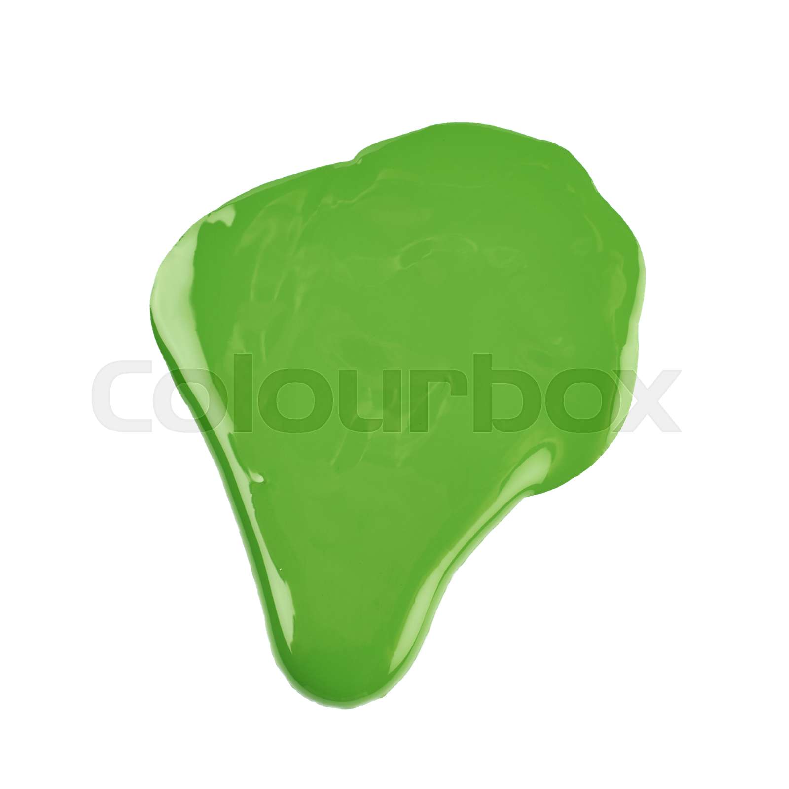 Puddle of paint isolated | Stock image | Colourbox