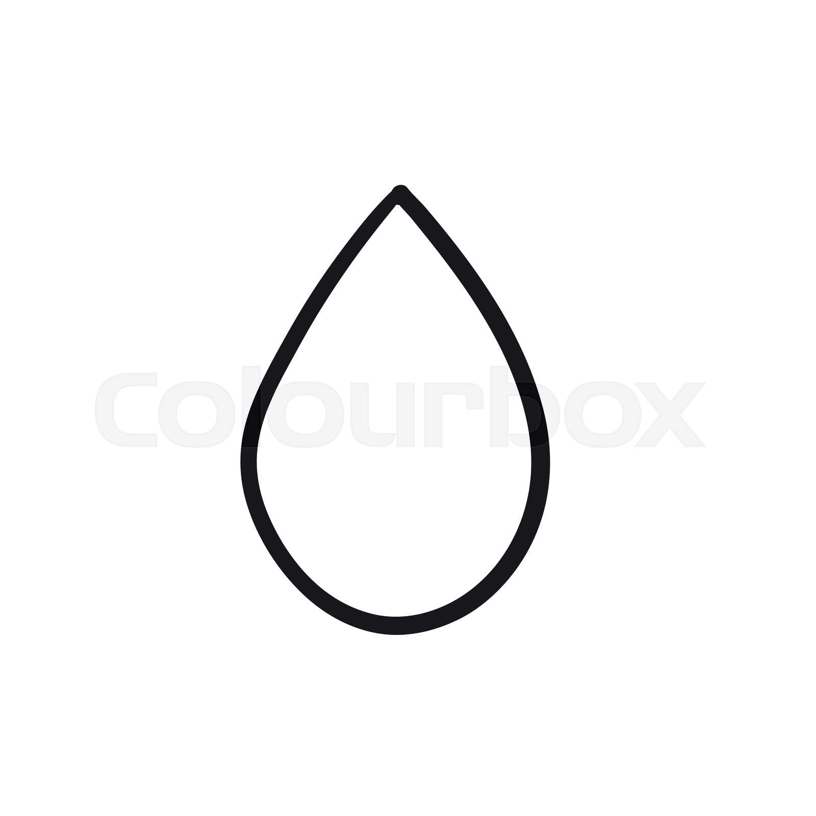 Water Drop Black And White Drawing