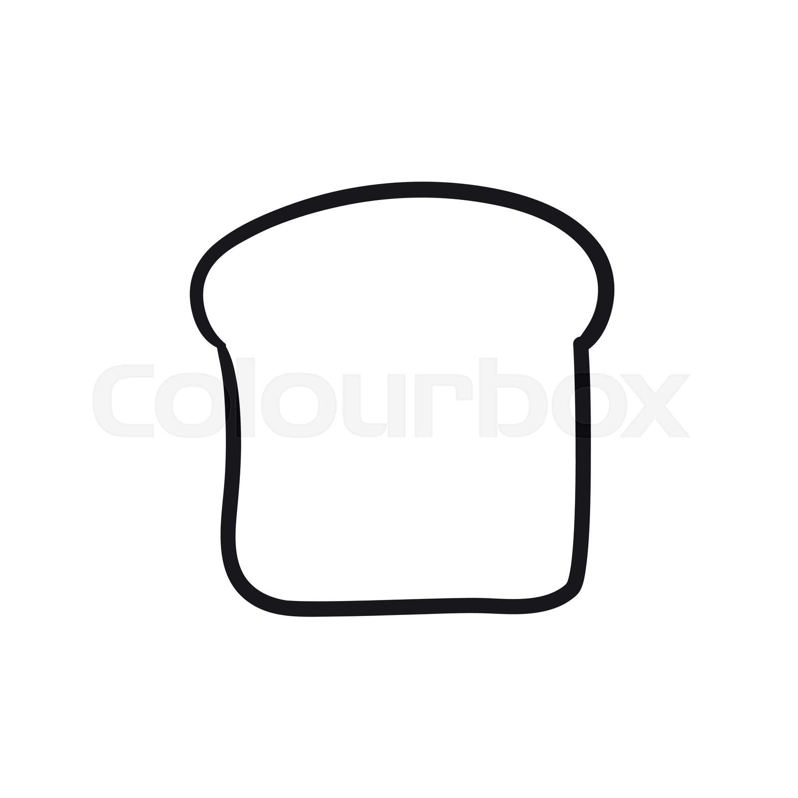 Bread Slice Outline