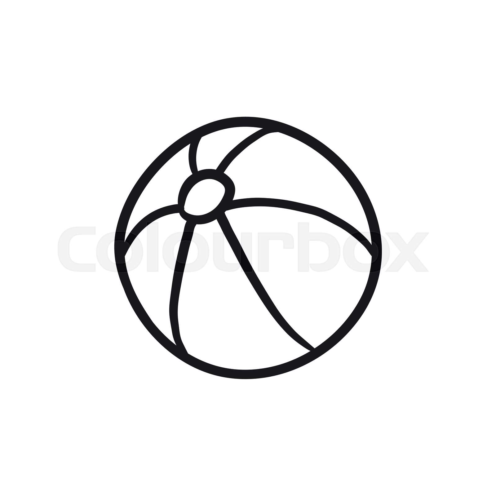 Ball sketch icon. | Stock vector | Colourbox