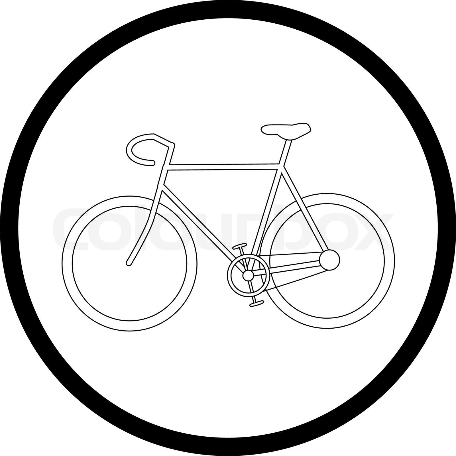 Vektor-Symbol von Fahrrad | Stock-Vektor | Colourbox