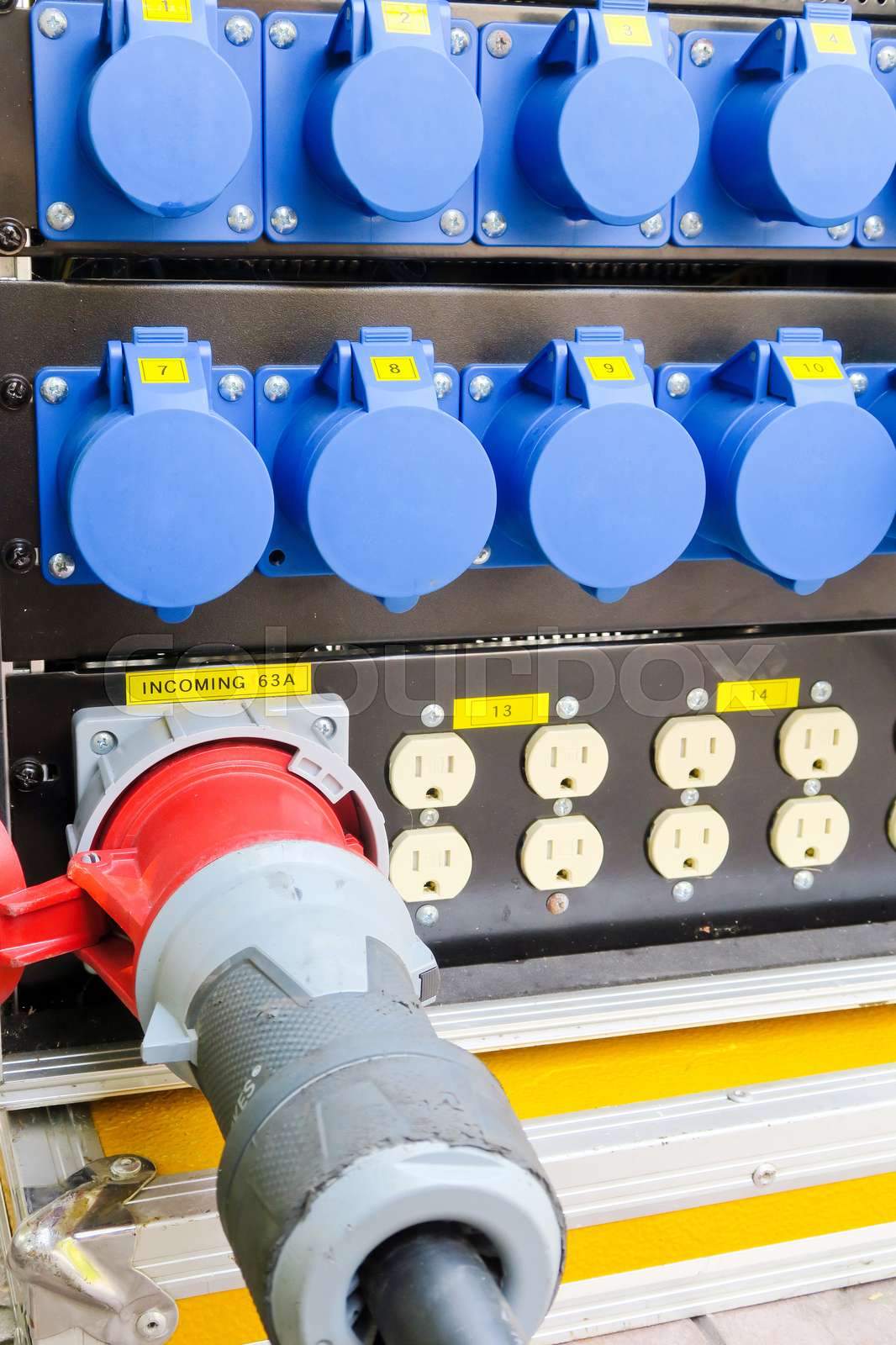 power plugs connected | Stock image | Colourbox