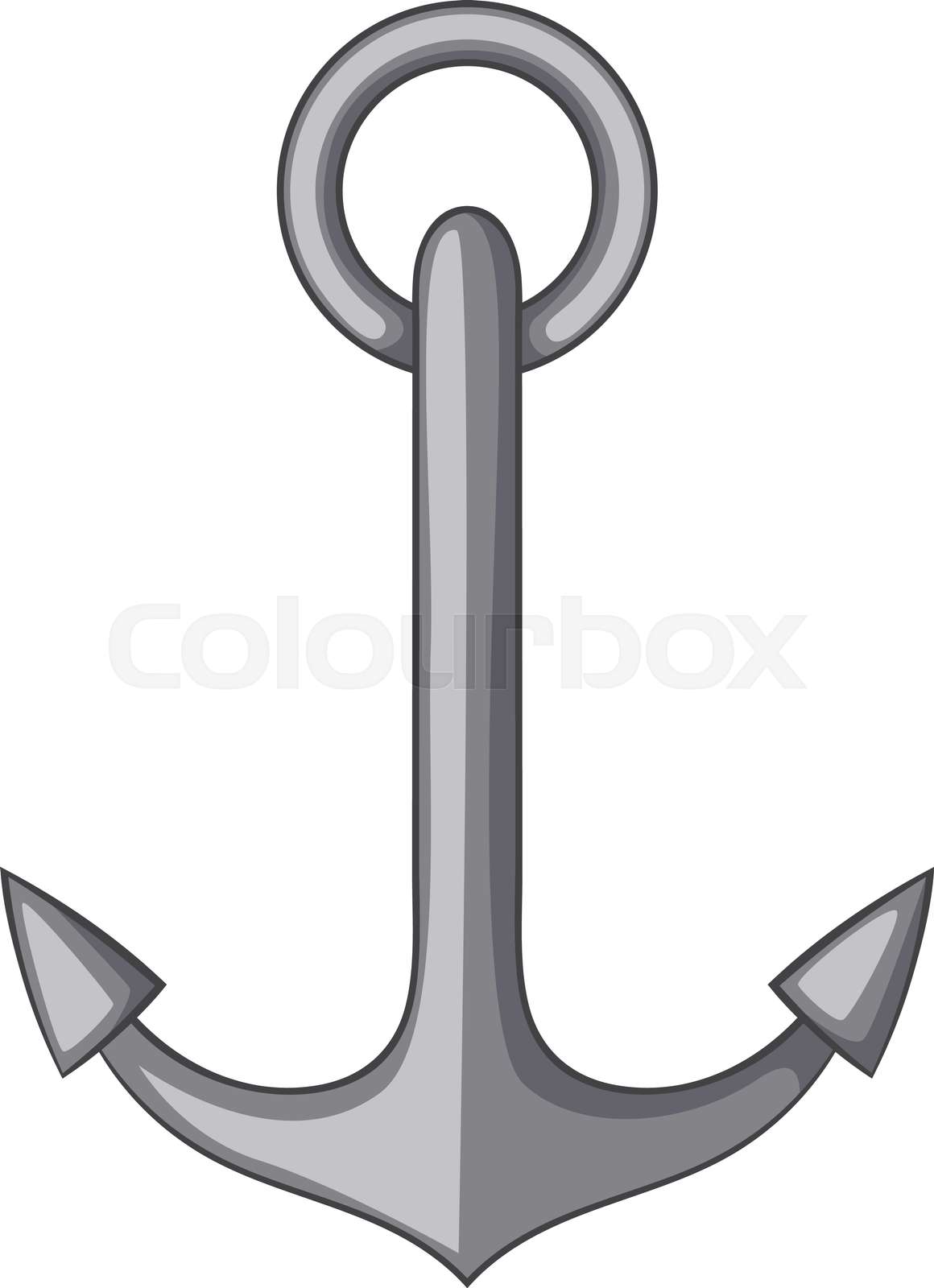 anker, vintage, cartoon | Stock-Vektor | Colourbox