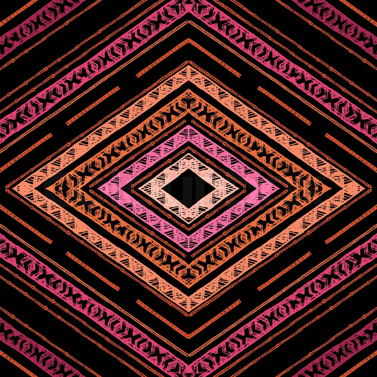 Pink Tribal Print Background
