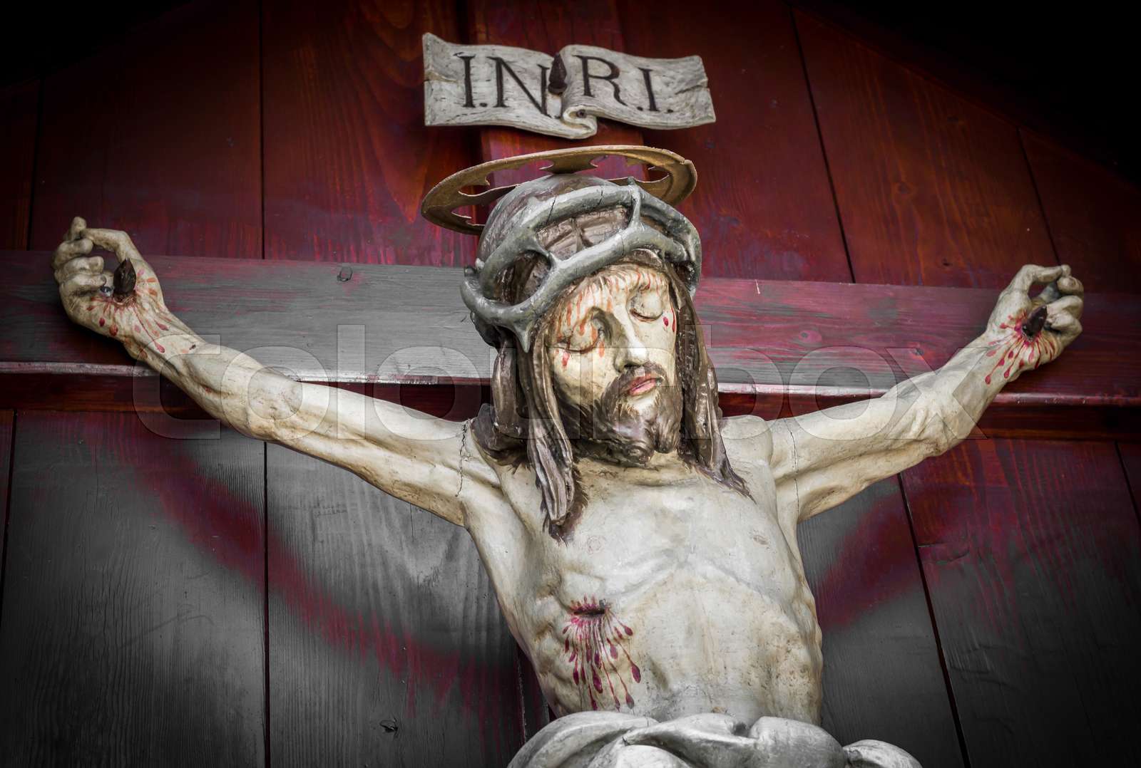 Jesus on the cross | Stock image | Colourbox