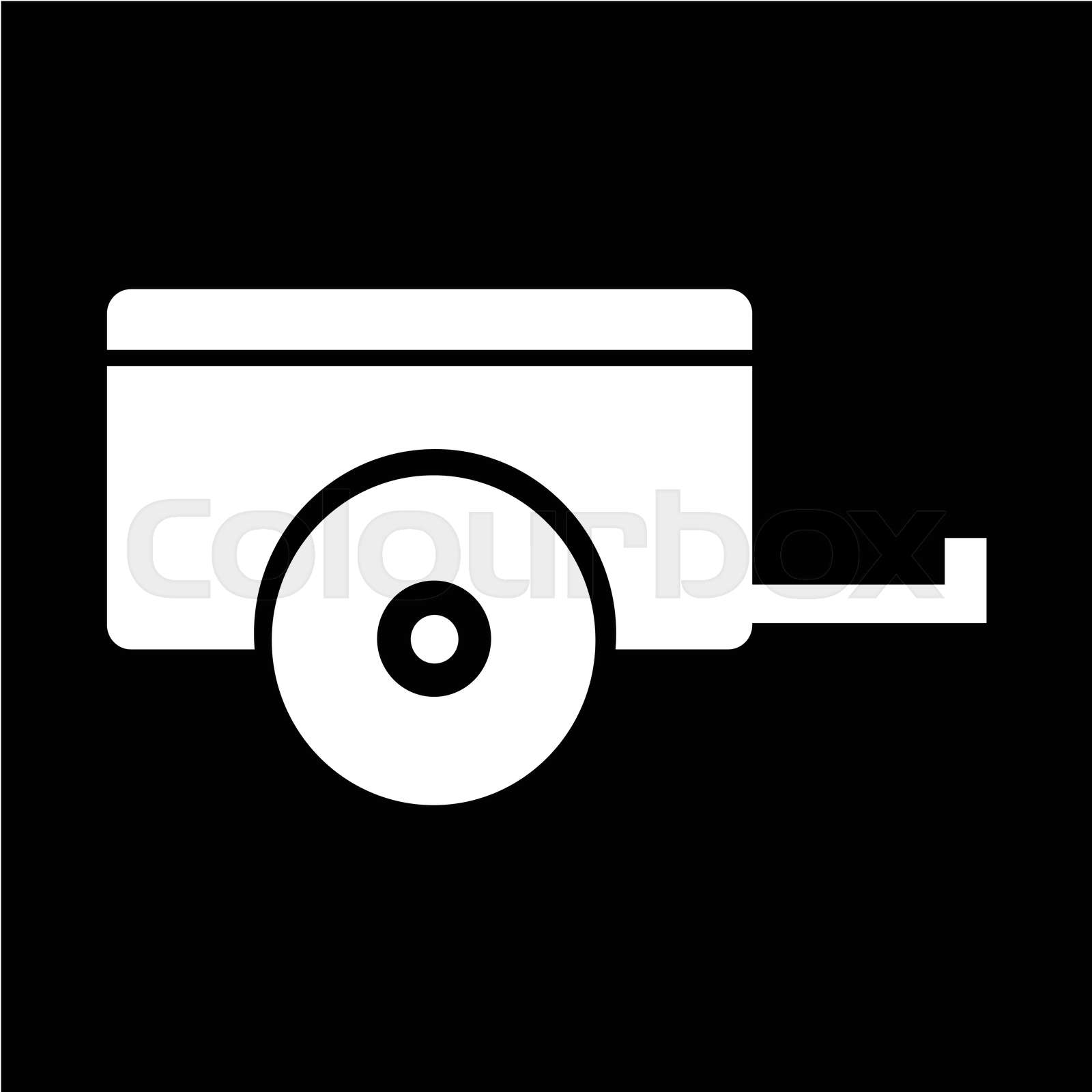Car trailer icon vector illustration | Stock vector | Colourbox