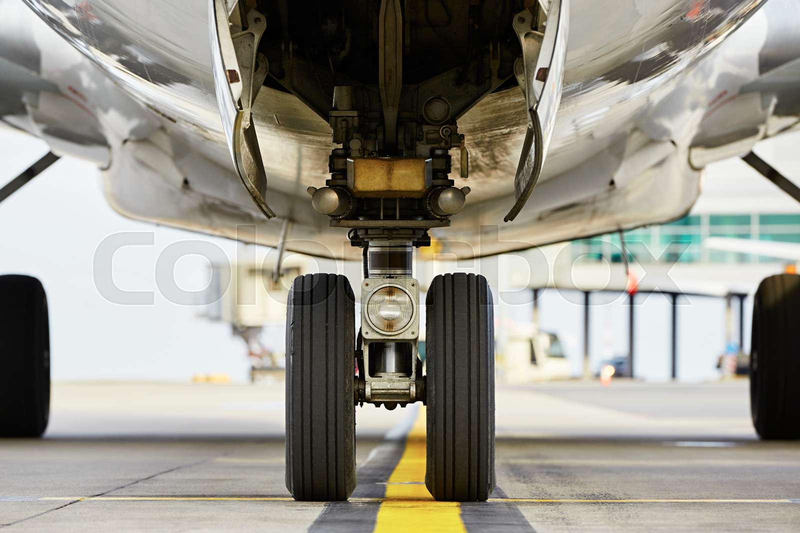 Wheels of the airplane | Stock image | Colourbox