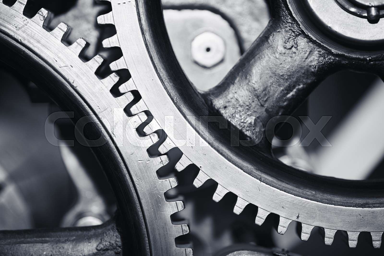Large cog wheels | Stock image | Colourbox