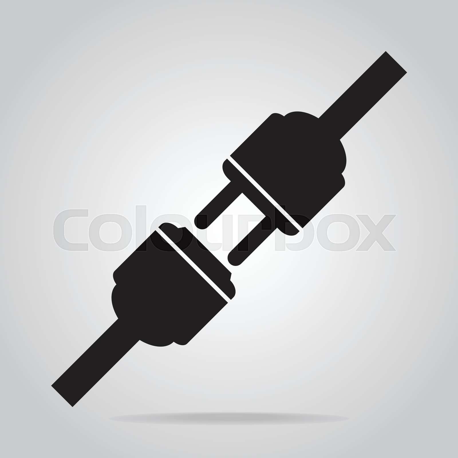 Plug icon, socket icon sign | Stock vector | Colourbox