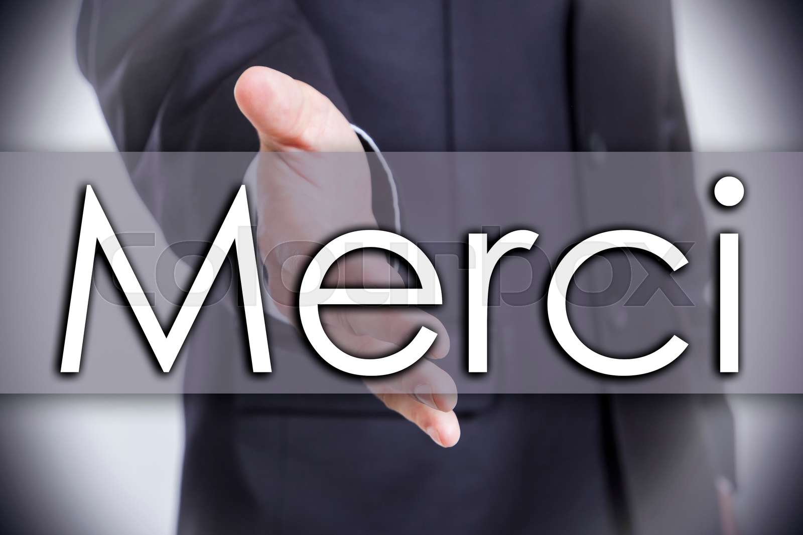 Merci - business concept with text | Stock image | Colourbox