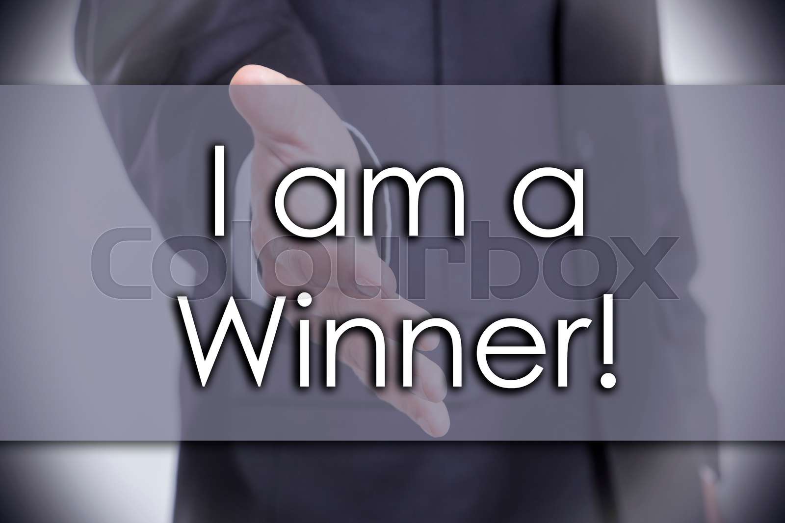 I am a Winner! - business concept with text | Stock image | Colourbox