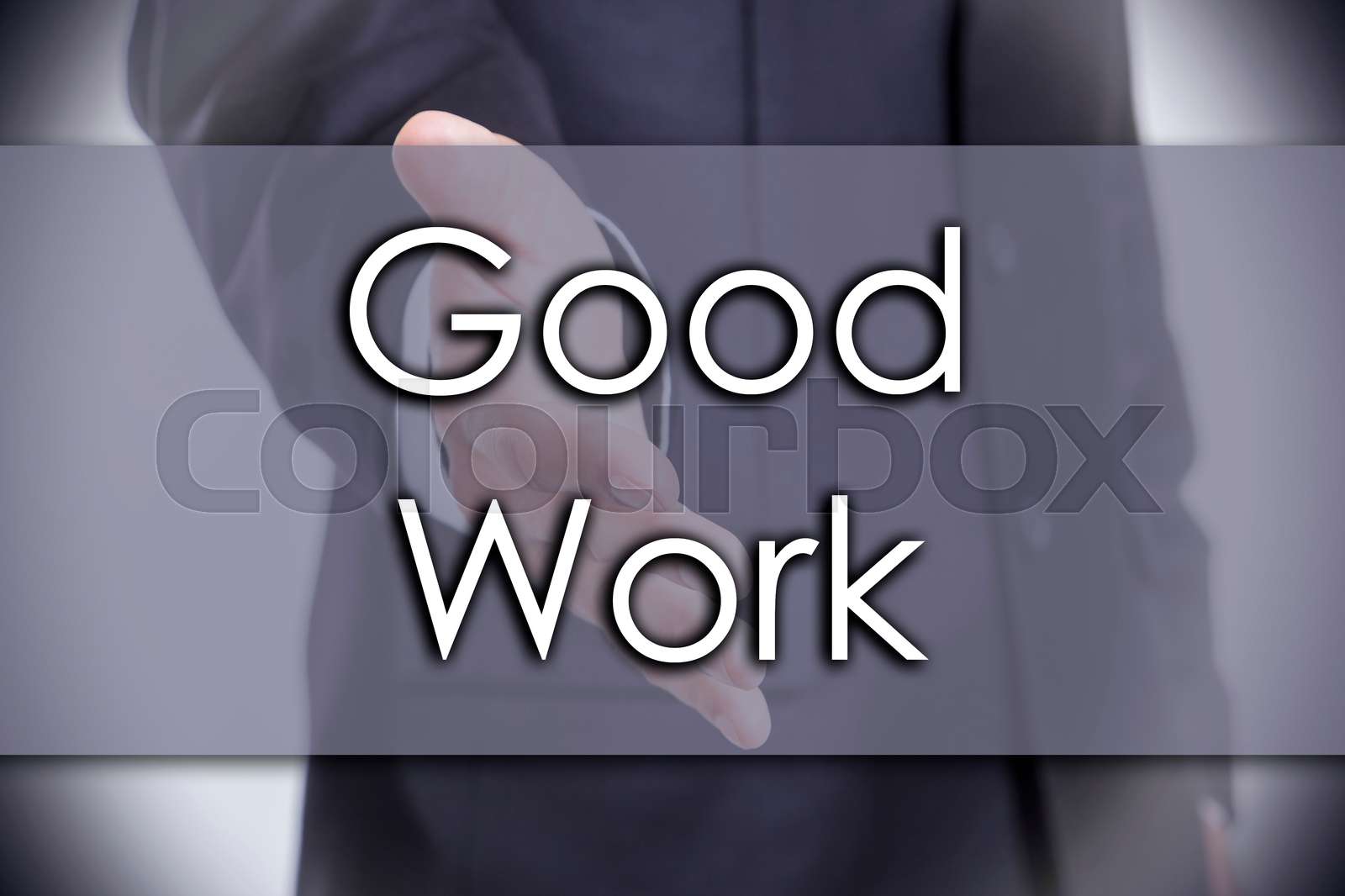 Good Work - business concept with text | Stock image | Colourbox