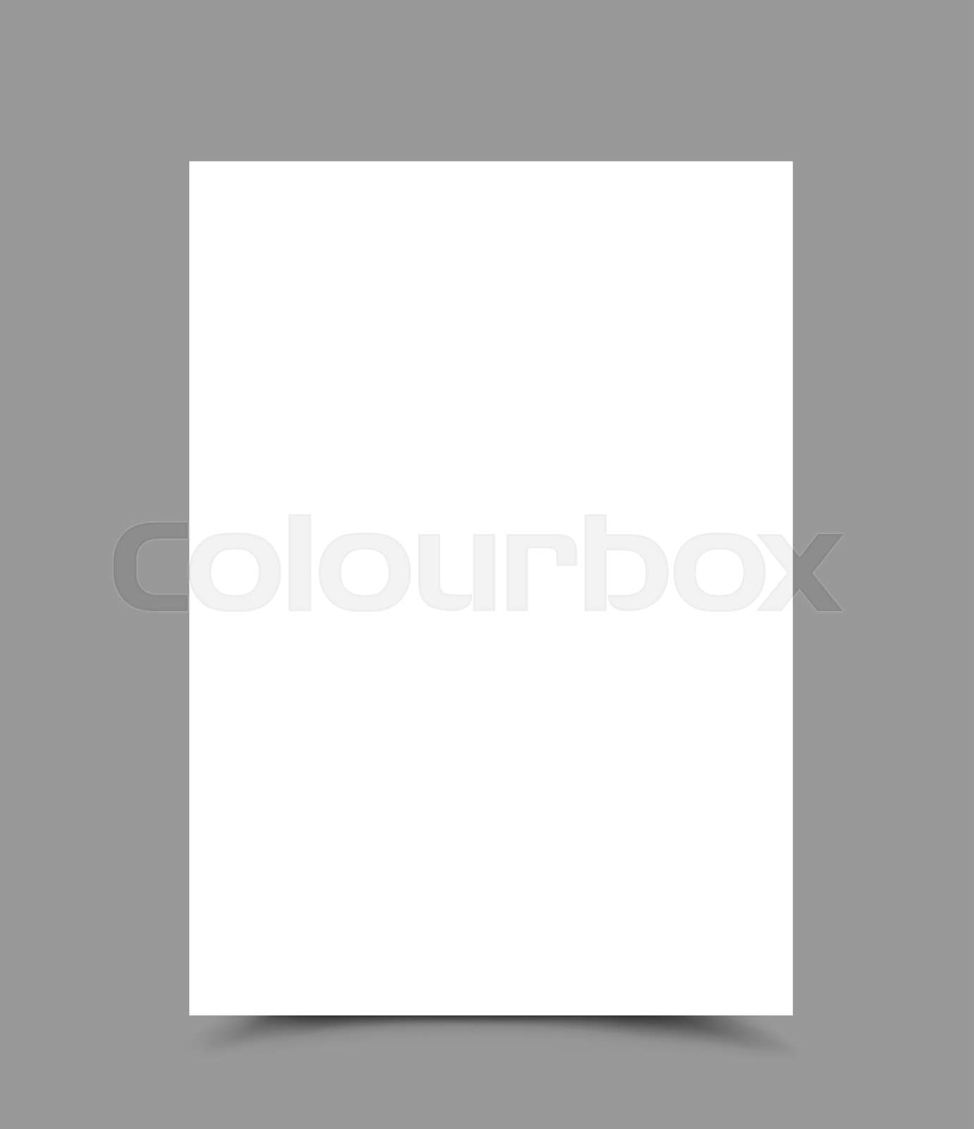 a4 paper form vertical | Stock vector | Colourbox