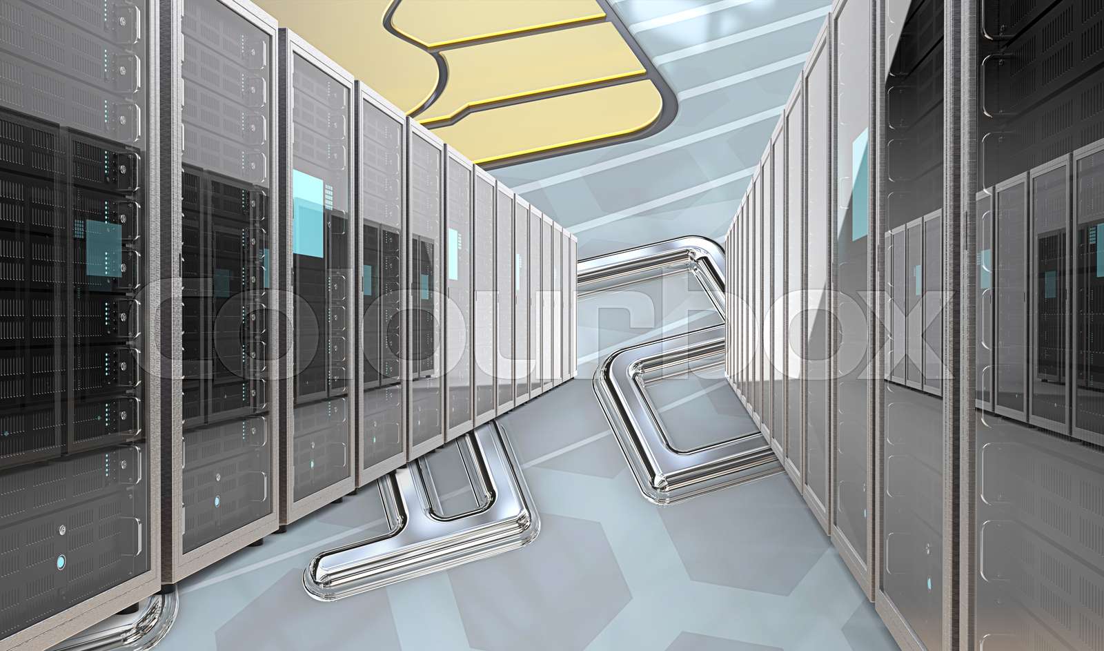 Secure Bank Servers. | Stock image | Colourbox