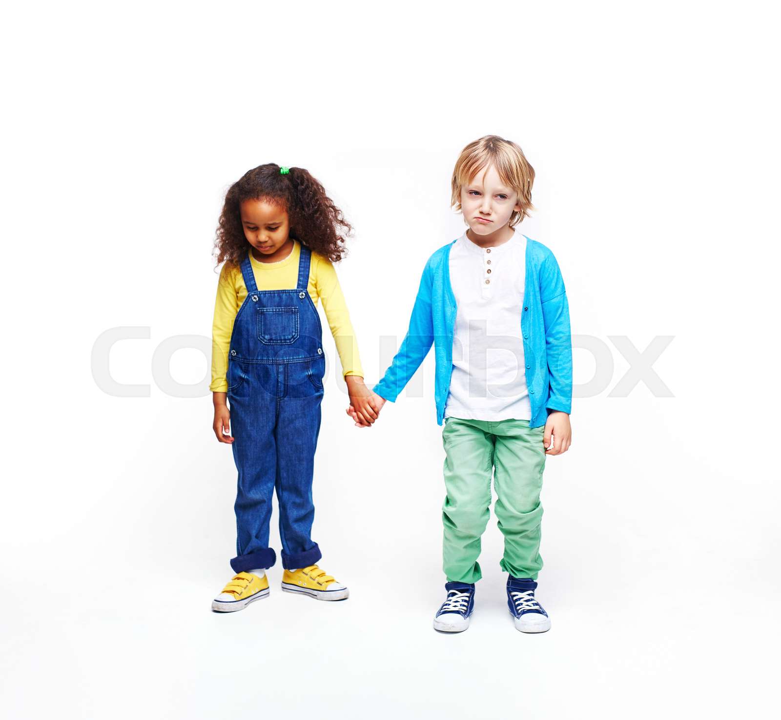 Sulking Little Children | Stock image | Colourbox