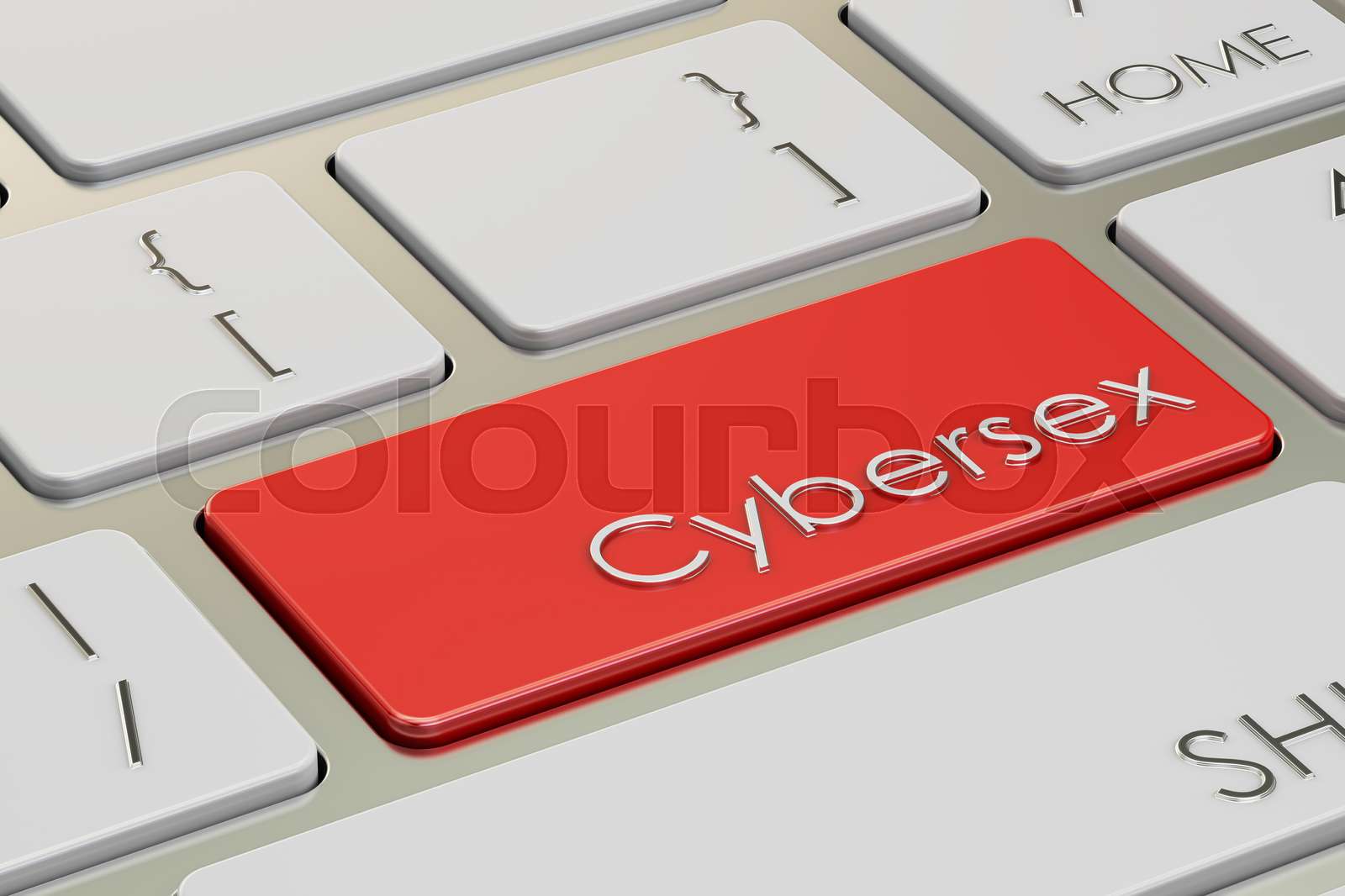 Cybersex Key On Keyboard 3d Rendering Stock Image Colourbox