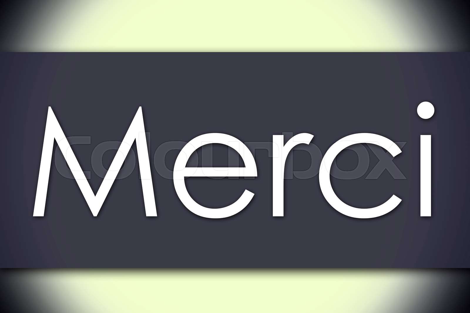 Merci - business concept with text | Stock image | Colourbox