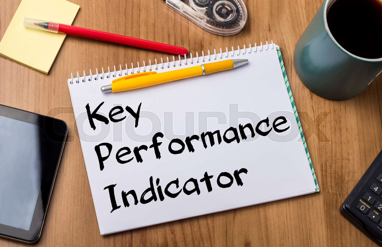 Key Performance Indicator KPI - Note Pad With Text | Stock image ...