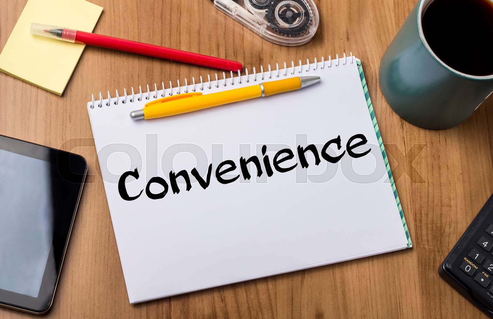 Convenience - Note Pad With Text | Stock image | Colourbox