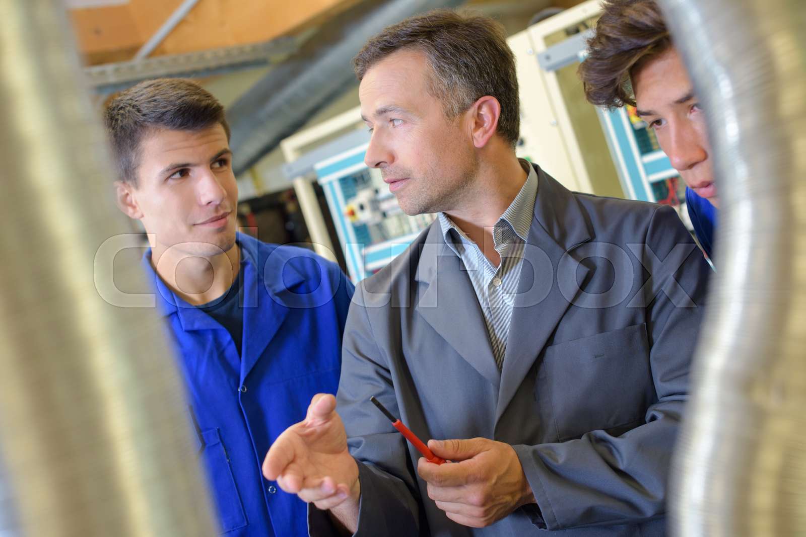 plumbing class | Stock image | Colourbox