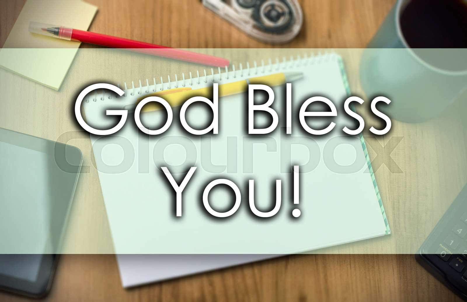 God Bless You! - business concept with text | Stock image | Colourbox
