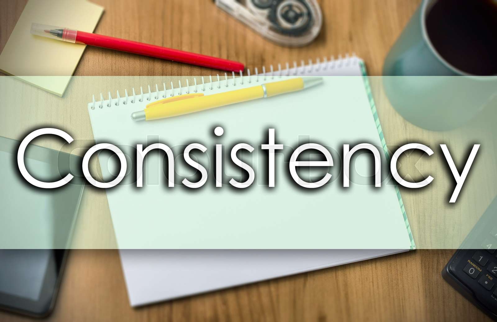 Consistency - business concept with text | Stock image | Colourbox