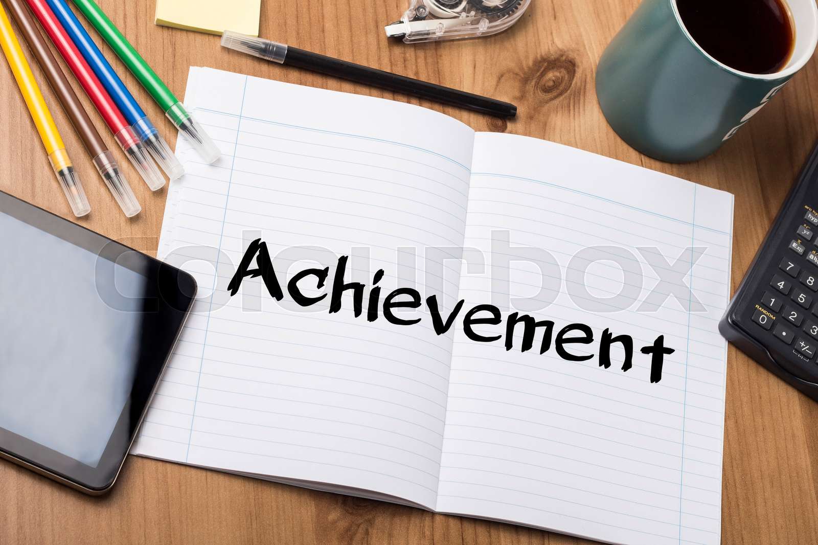 Achievement - Note Pad With Text | Stock image | Colourbox