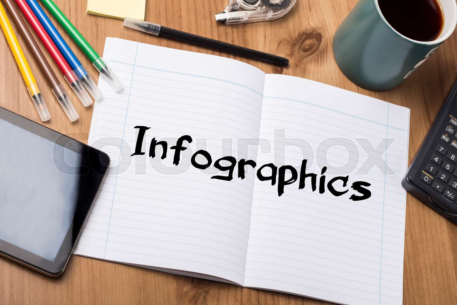 Infographics - Note Pad With Text | Stock image | Colourbox