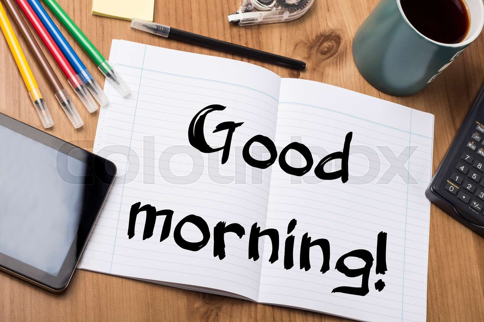 Good morning! - Note Pad With Text | Stock image | Colourbox