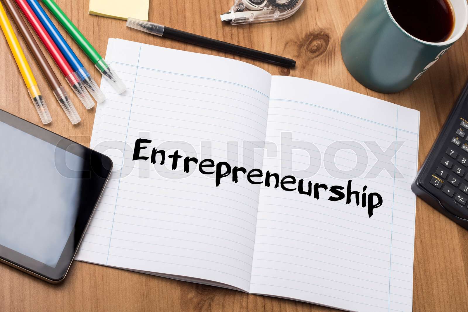 Entrepreneurship - Note Pad With Text | Stock image | Colourbox