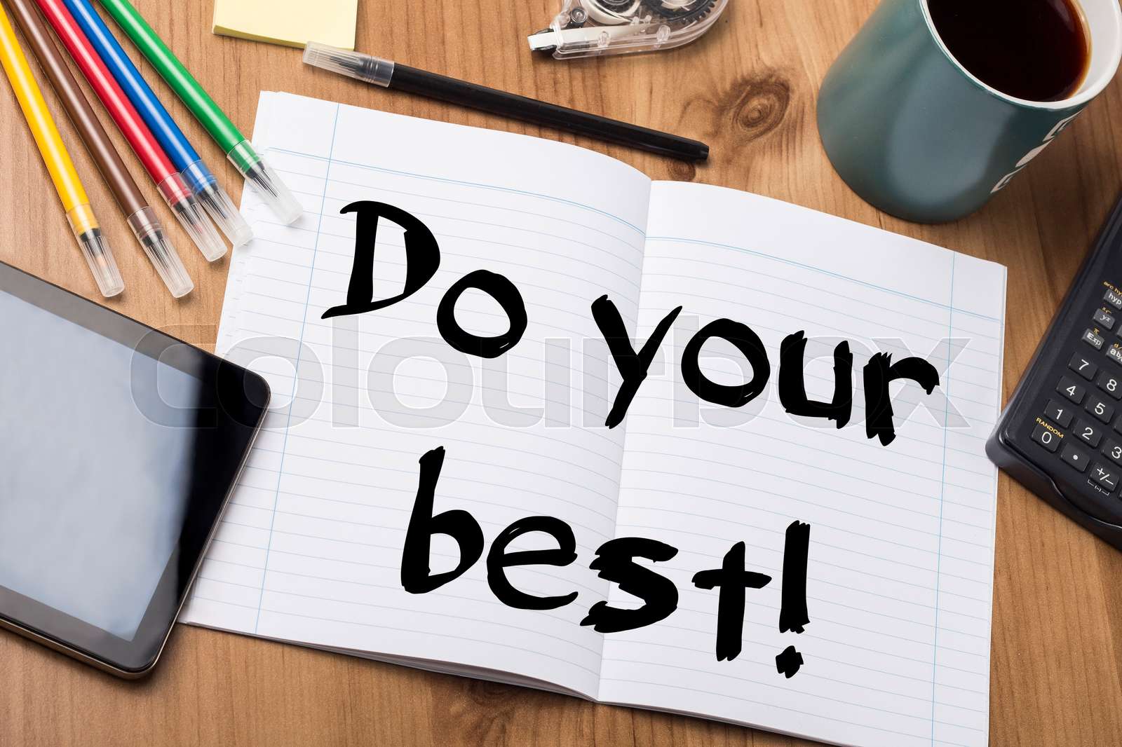 Do your best! - Note Pad With Text | Stock image | Colourbox