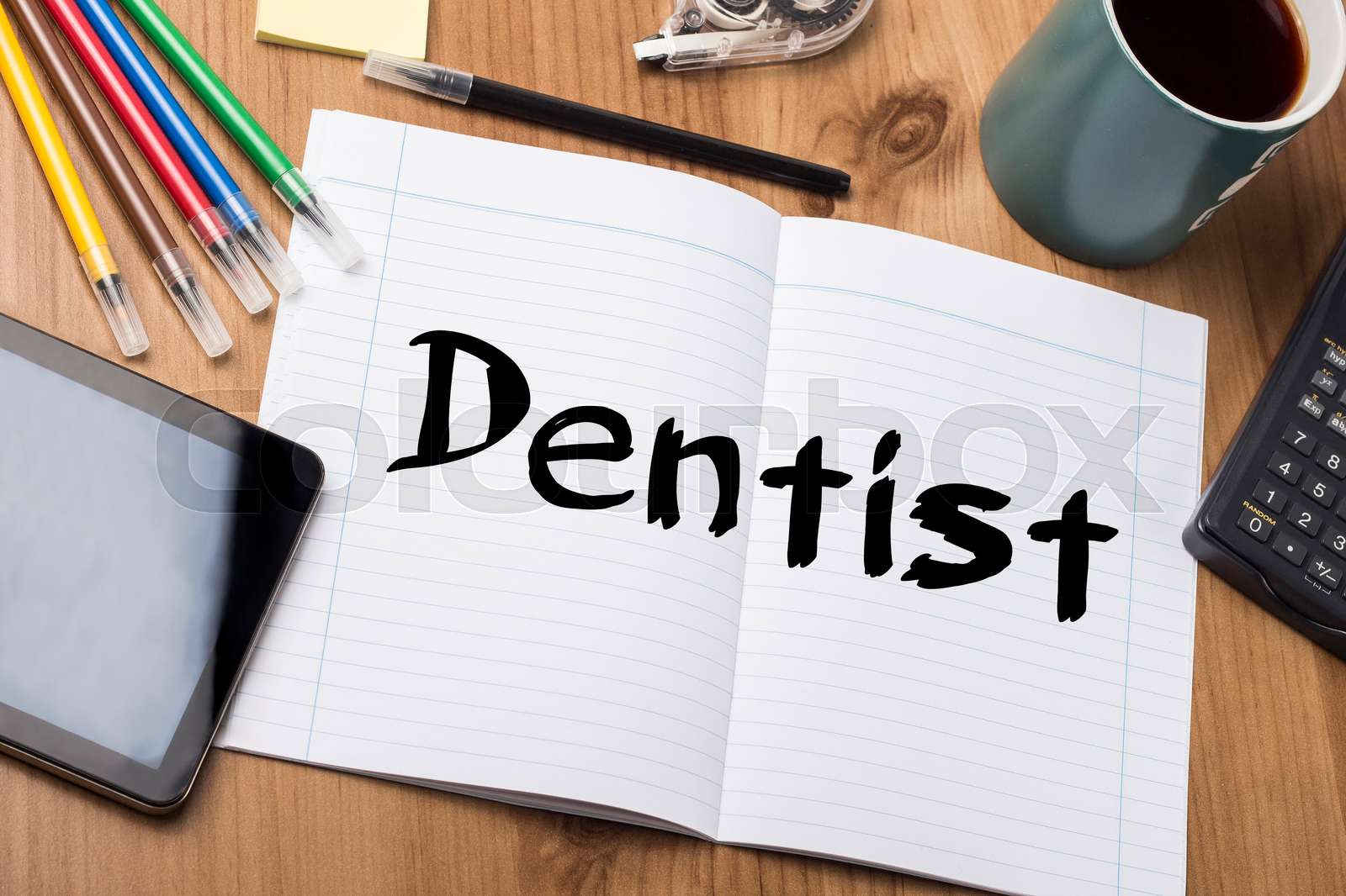 Dentist - Note Pad With Text | Stock image | Colourbox
