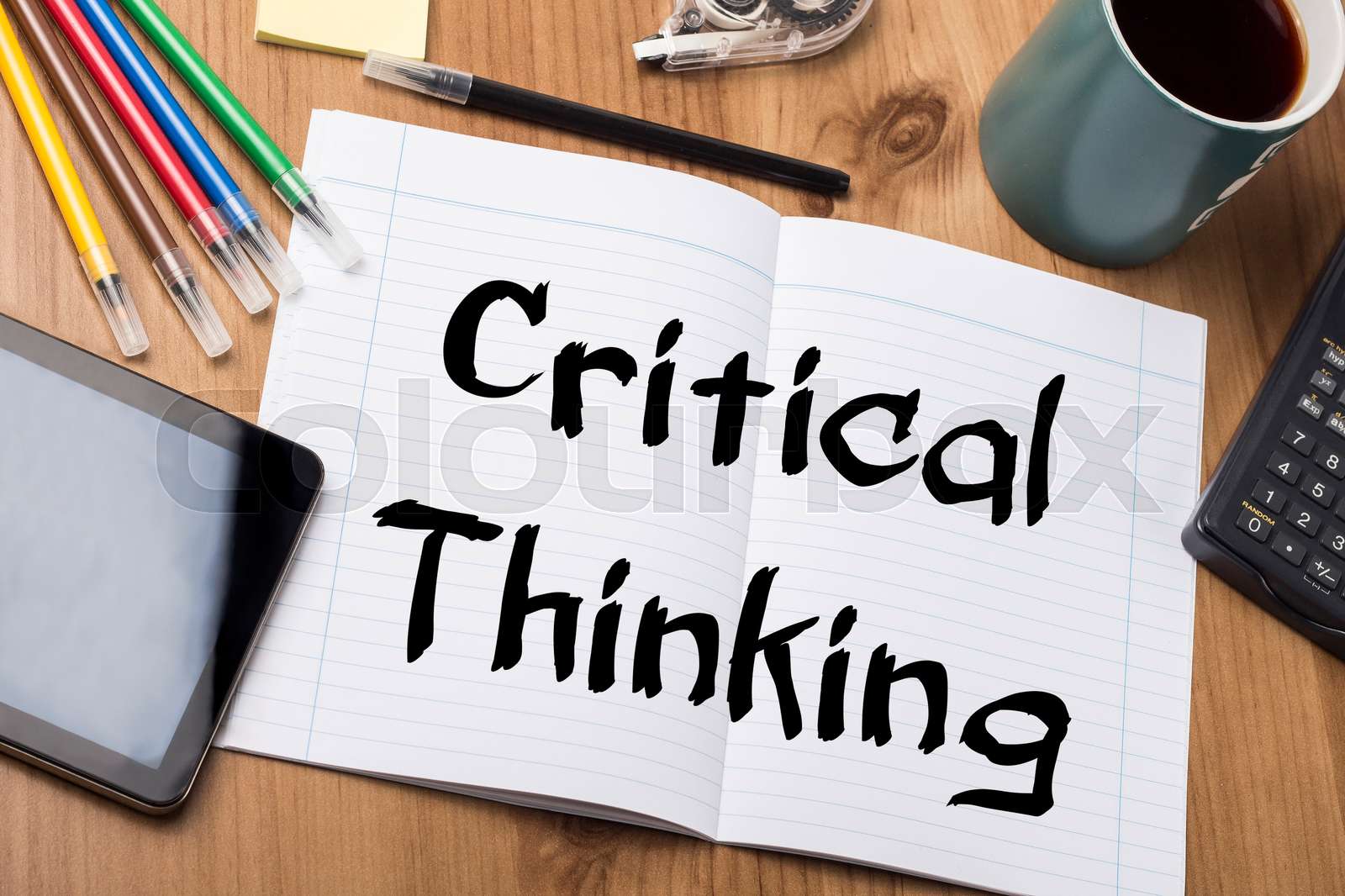 Critical Thinking - Note Pad With Text | Stock image | Colourbox