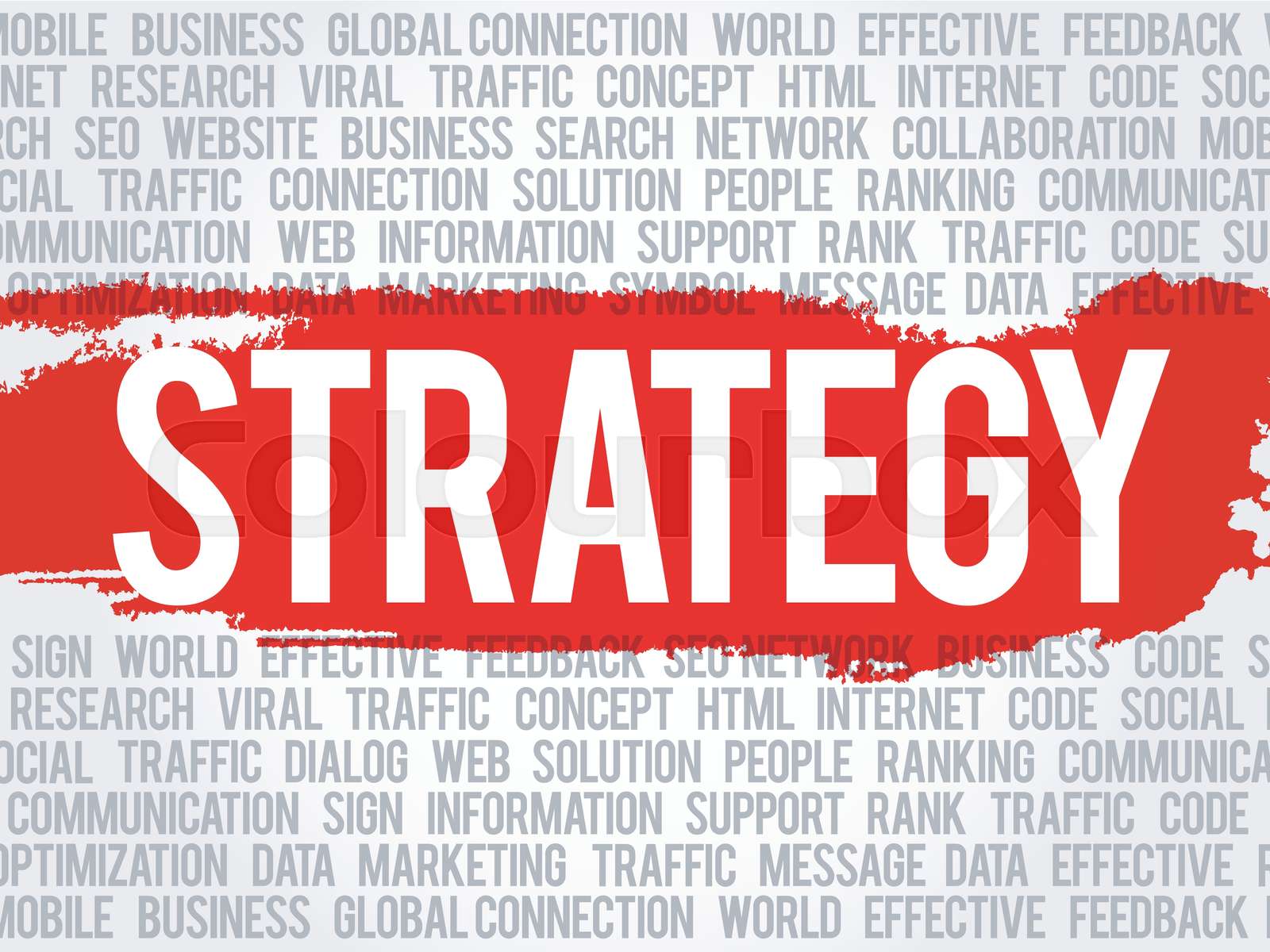 STRATEGY word cloud collage | Stock vector | Colourbox
