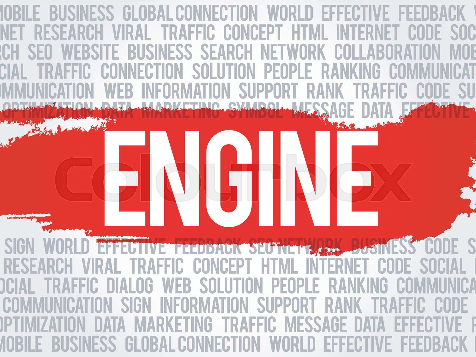ENGINE word cloud collage | Stock vector | Colourbox