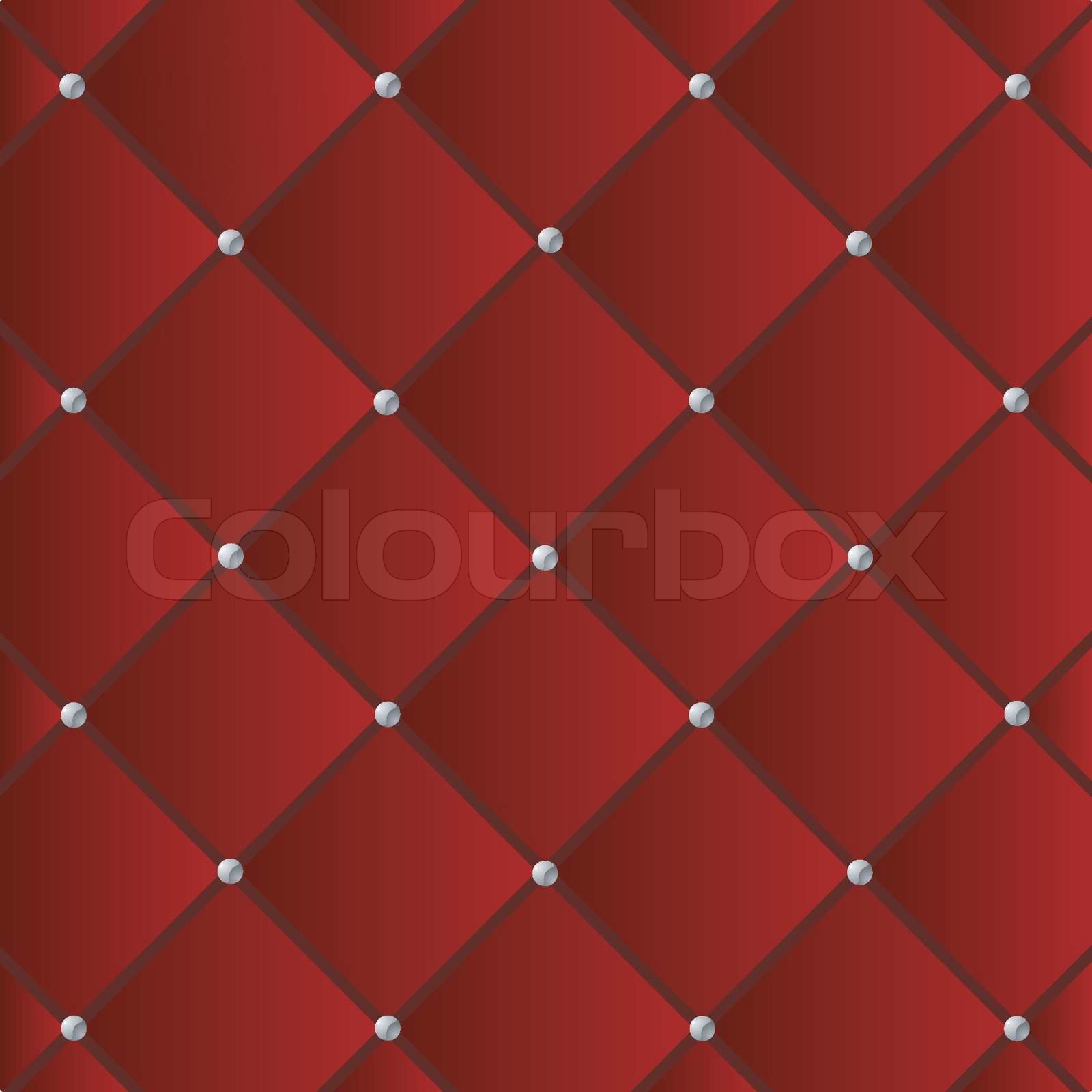 Vector illustration aus rotem Leder | Stock-Vektor | Colourbox