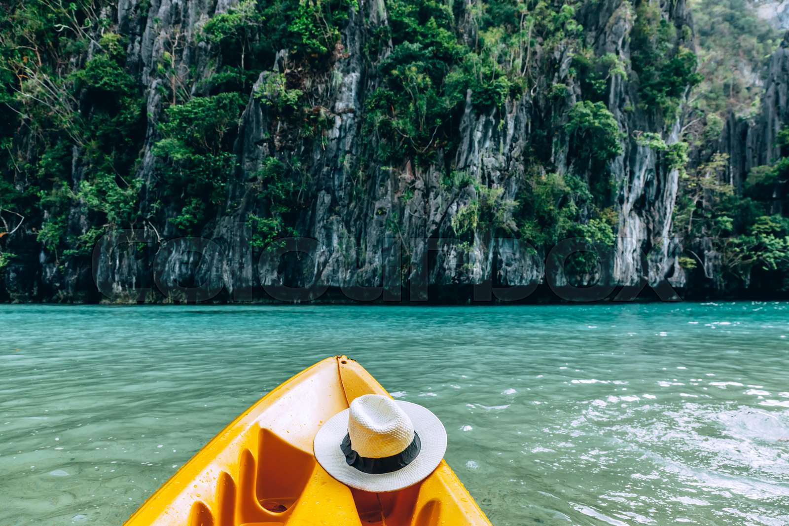 Kayaking in El Nido, Palawan, Philippines | Stock image | Colourbox