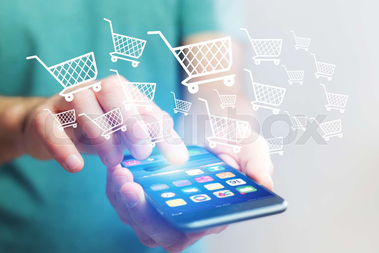 Concept of doing courses on Internet with a technology interface on a ...